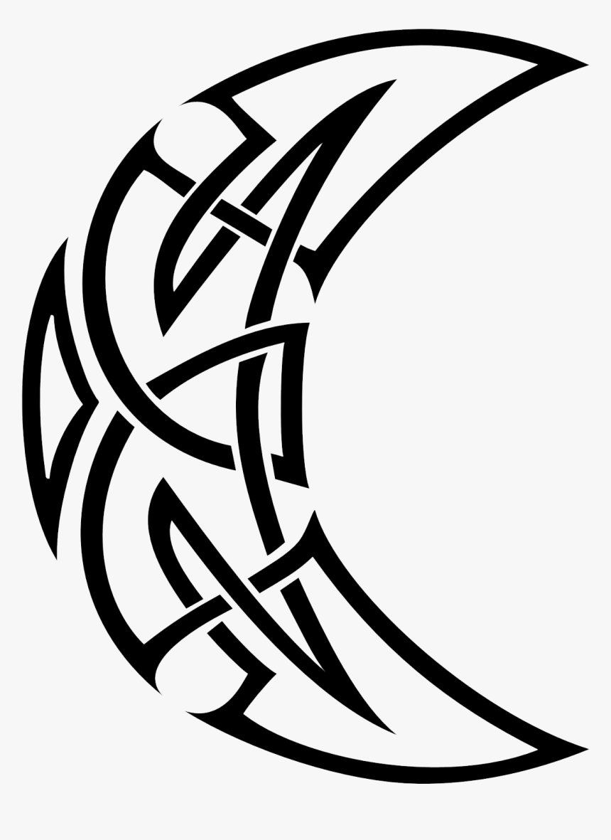Celtic Crescent Moon Tattoo Designs