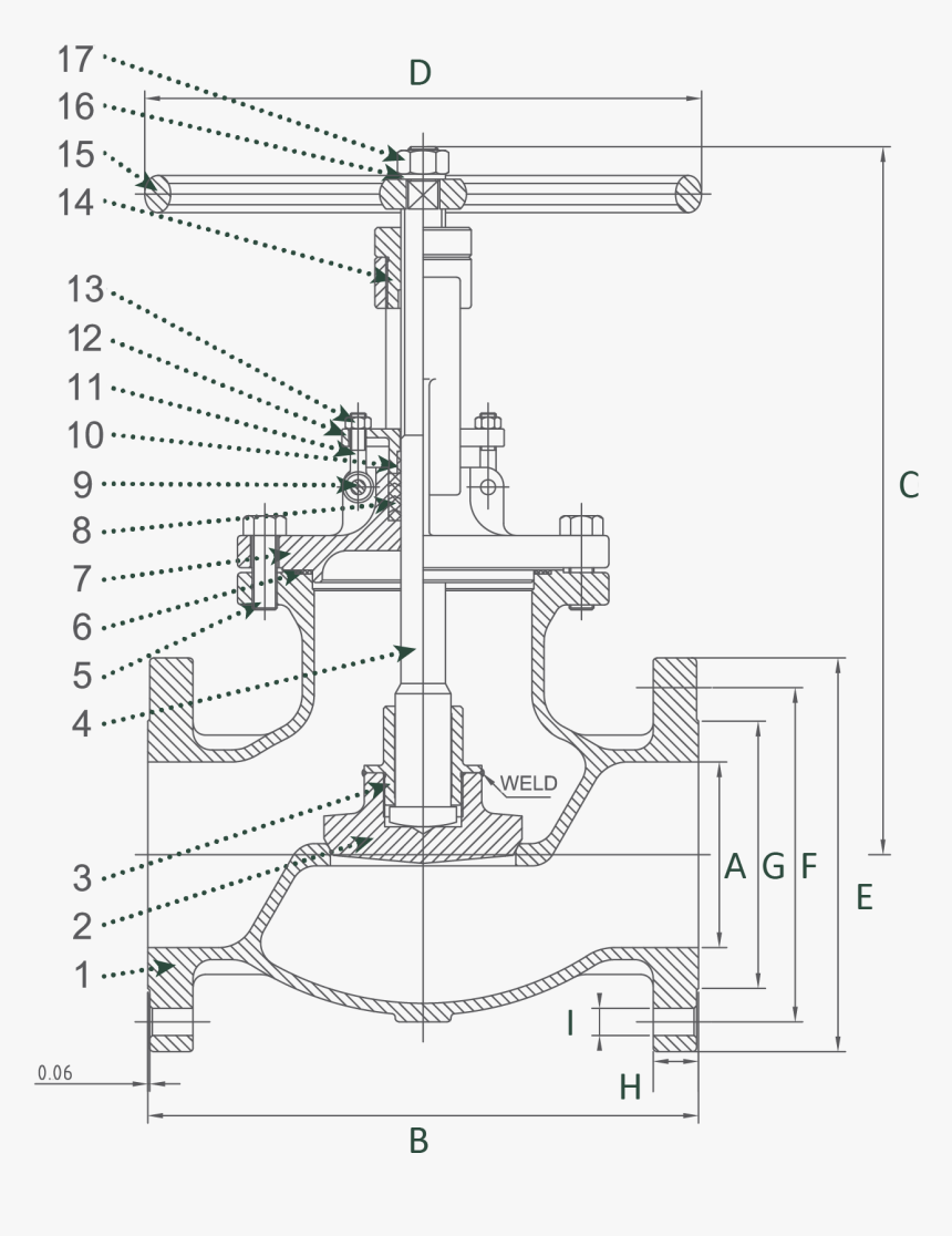 1 Globe Valve Hand Wheel Drawing, HD Png Download , Transparent Png ...