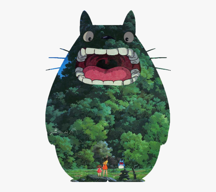 Illustration Art Hayao Miyazaki Totoro Studio Ghibli - Tree In My ...