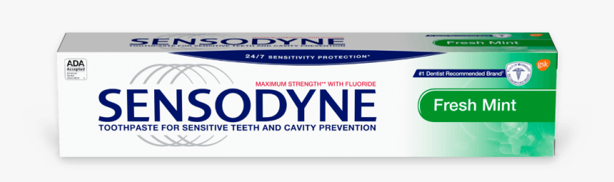 Sensodyne Toothpaste In Fresh Mint - Sensodyne Sensitive Toothpaste, HD ...