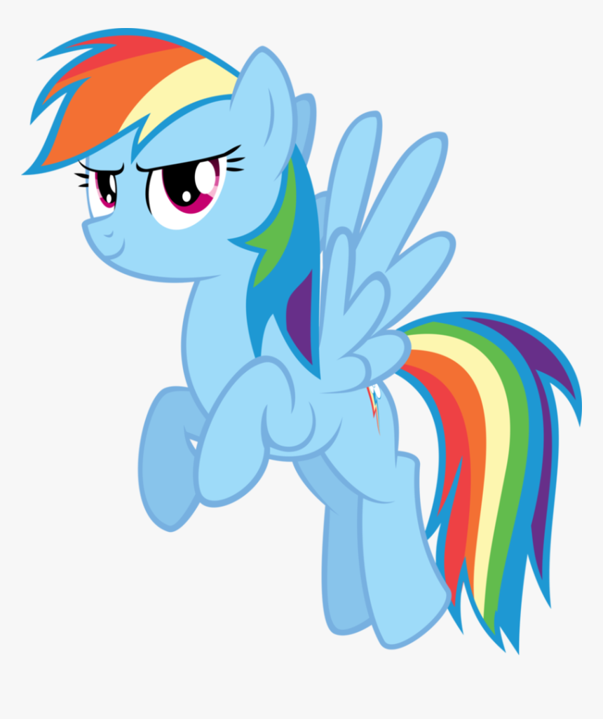 Rainbow Dash Flying Vector