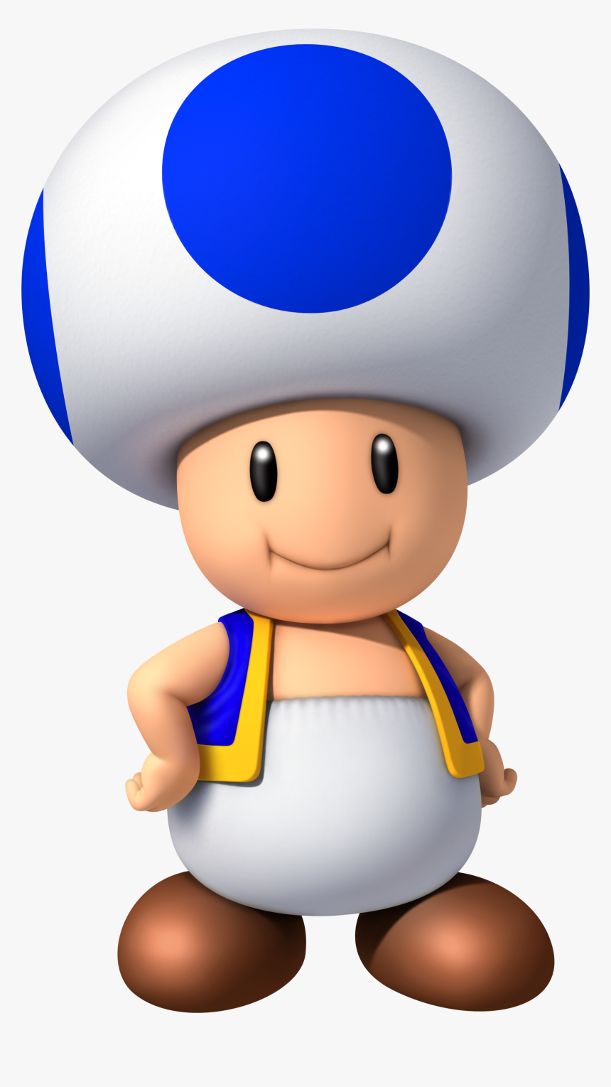 Blue Toad From Mario