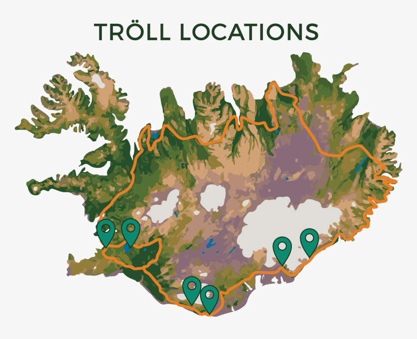 Iceland Map, HD Png Download , Transparent Png Image - PNGitem