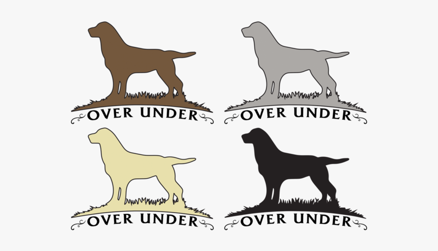 Labrador Sticker - Over Under, HD Png Download , Transparent Png Image ...