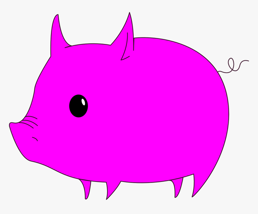 Magenta Pig, HD Png Download , Transparent Png Image - PNGitem