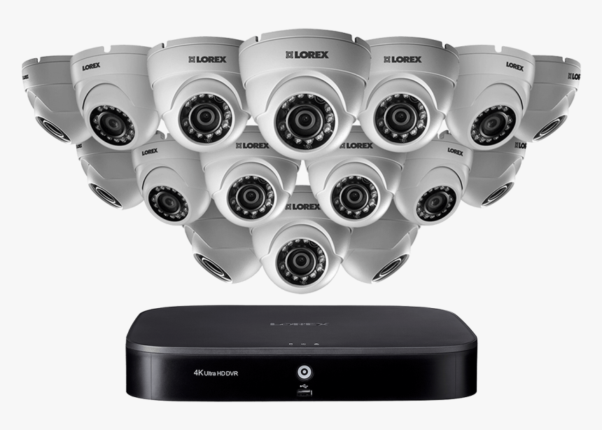 720p Hd Security System Featuring 16 High Definition - Camera, HD Png ...