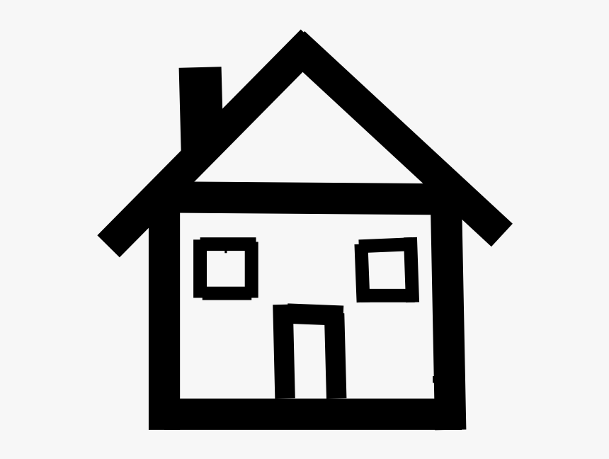 Stick Figure House Clipart - Clipart Stick House, HD Png Download ...