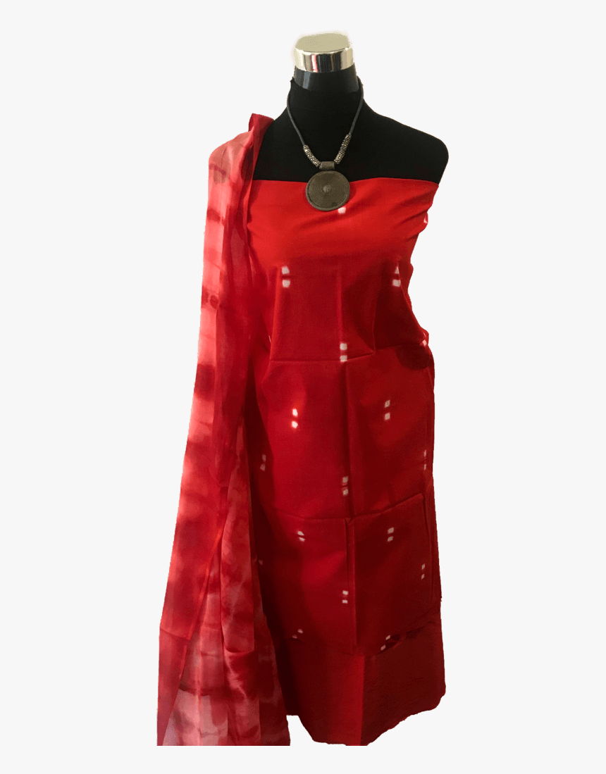Shibori Red Dress Material Red Dupatta Red Salwar Material - Cocktail ...