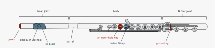 3 Sections Of A Flute, HD Png Download , Transparent Png Image - PNGitem