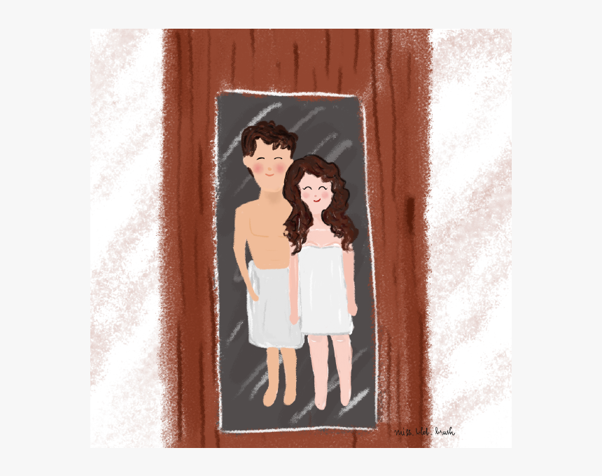 First Love Illustration Minimal Photoshop Vector Design - Picture Frame ...