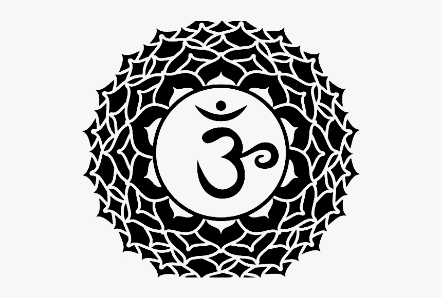 Crown Chakra Symbol Black, HD Png Download , Transparent Png Image ...
