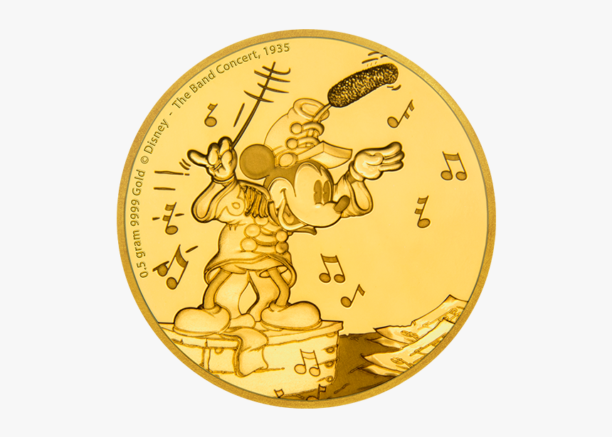 Mickey Mouse Disney Gold Coins, HD Png Download , Transparent Png Image ...
