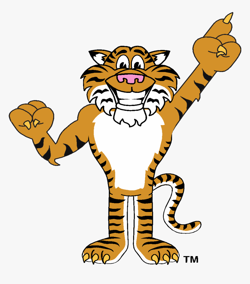Plaza Middle School Tigers Clipart , Png Download - Cartoon Tiger ...
