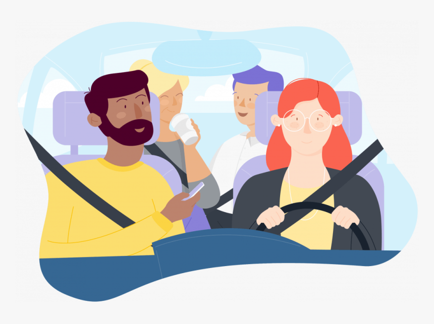 Carpool Rideshare, HD Png Download , Transparent Png Image - PNGitem