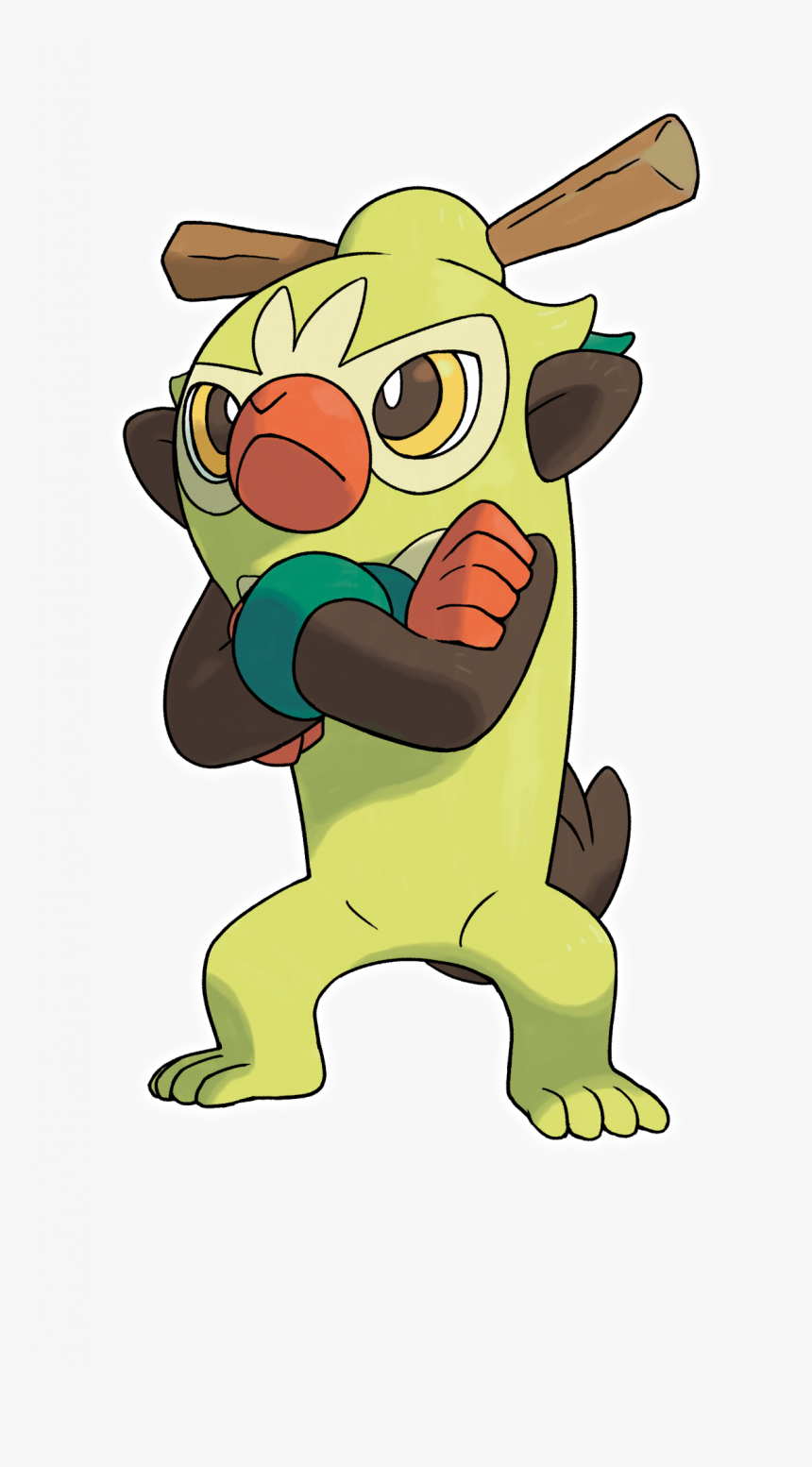 Swsh Thwackey Officialart Glow Rgb 300dpi - Pokemon Grookey, HD Png ...