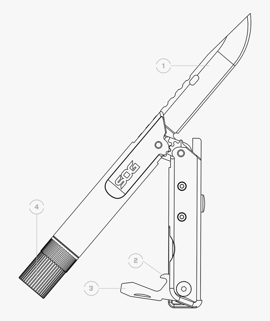 Sog Baton Q2 - Technical Drawing, HD Png Download , Transparent Png ...
