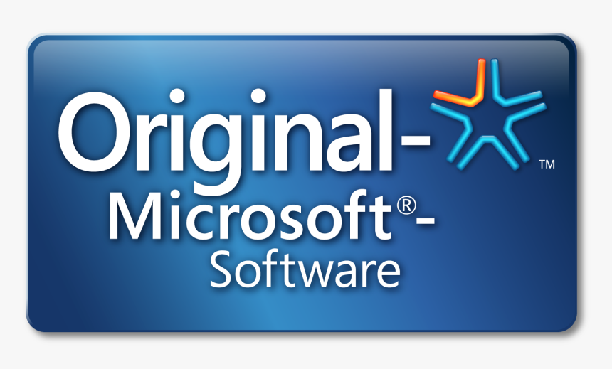 Genuine Microsoft Software, HD Png Download , Transparent Png Image ...