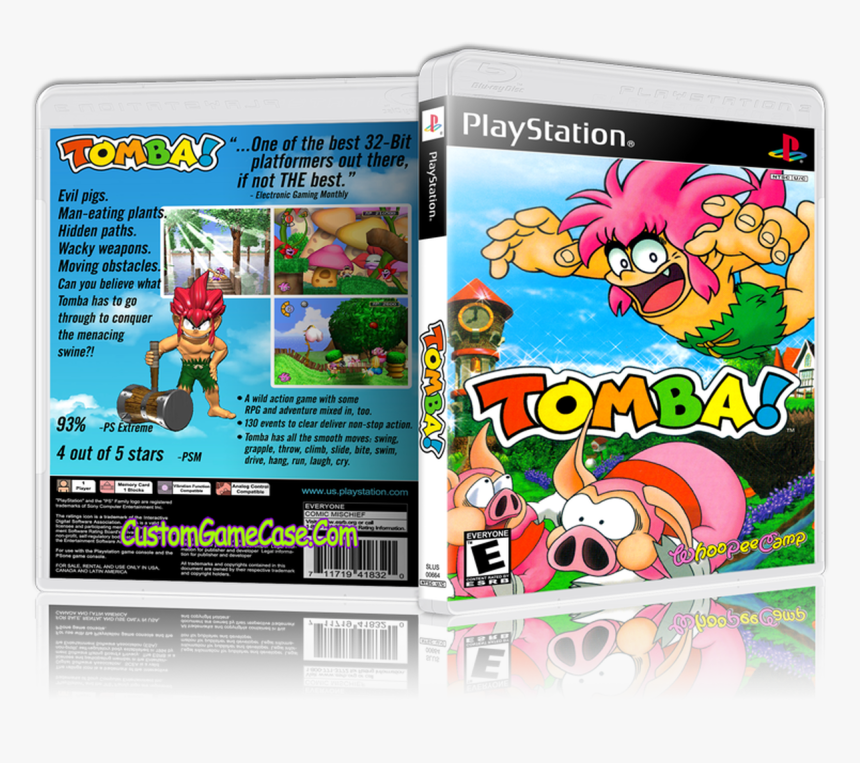 Sony Playstation 1 Psx Ps1 - Tomba Ps1 Cover, HD Png Download , Transparent Png Image - PNGitem