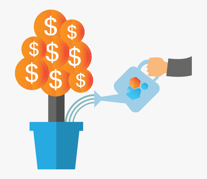 Growing Money Tree Icon, HD Png Download , Transparent Png Image - PNGitem