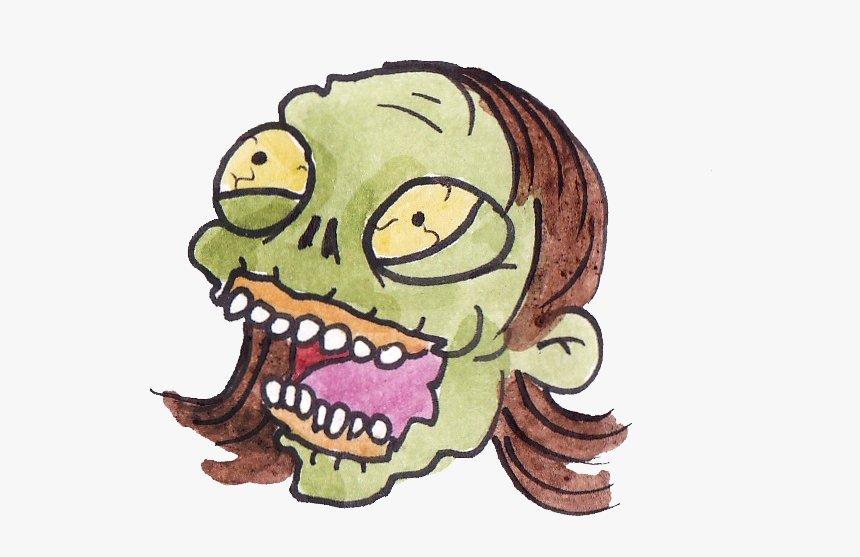 Green Lady Head - Cartoon, HD Png Download , Transparent Png Image ...