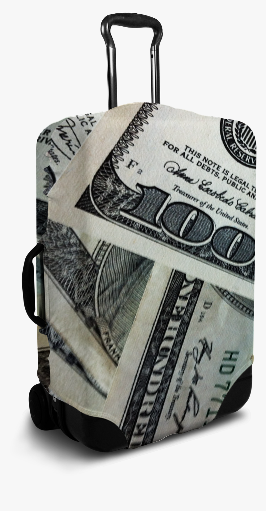 Money Suitcase Cover Data-large Image //cdn - 100 Dollar Bill, HD Png ...