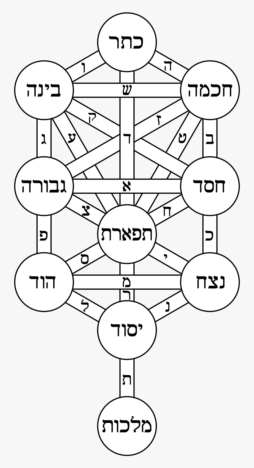 Kabbalah Tree Of Life Sacred Geometry, HD Png Download , Transparent ...