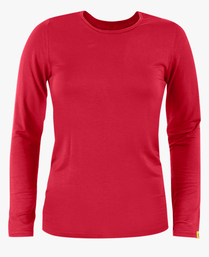 Red - Long-sleeved T-shirt, HD Png Download , Transparent Png Image ...