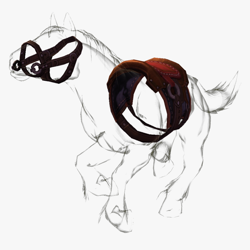 Invisible Horse Mount 1 - Sketch, HD Png Download , Transparent Png ...