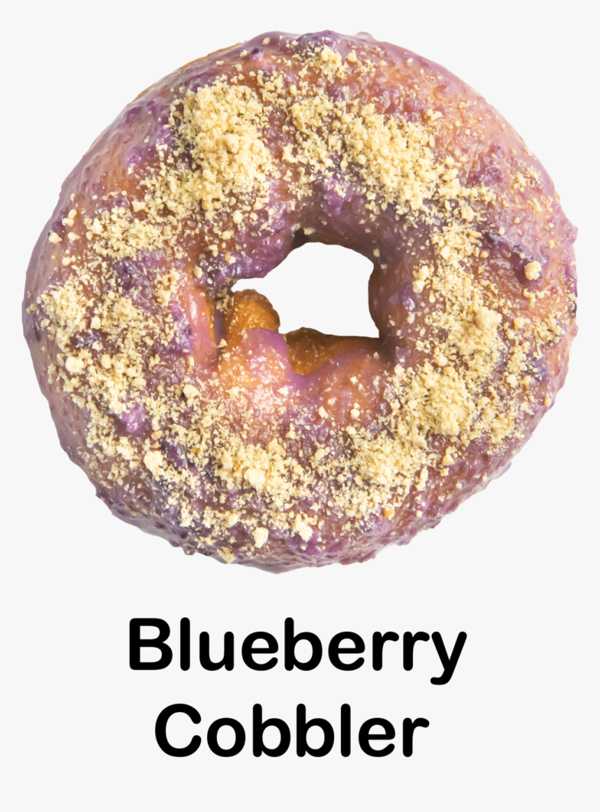 Blueberry Frosting And Graham Cracker - Doughnut, HD Png Download ...
