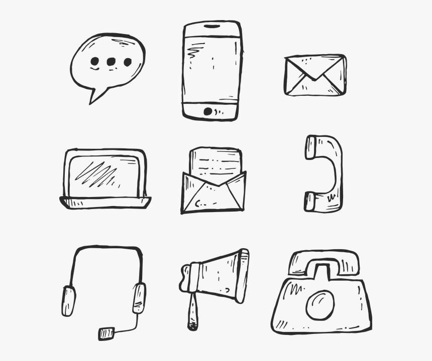 Hand Drawn Phone Png, Transparent Png , Transparent Png Image - PNGitem