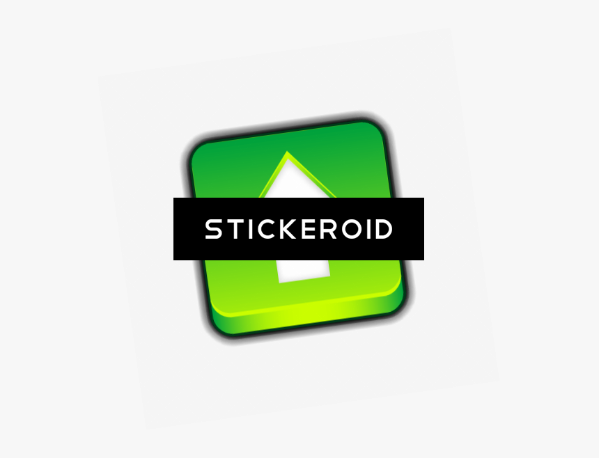 Green Arrow Upload Button In Square - Sign, HD Png Download ...