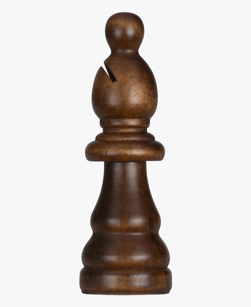 Wooden Chess Piece Bishop, HD Png Download , Transparent Png Image ...