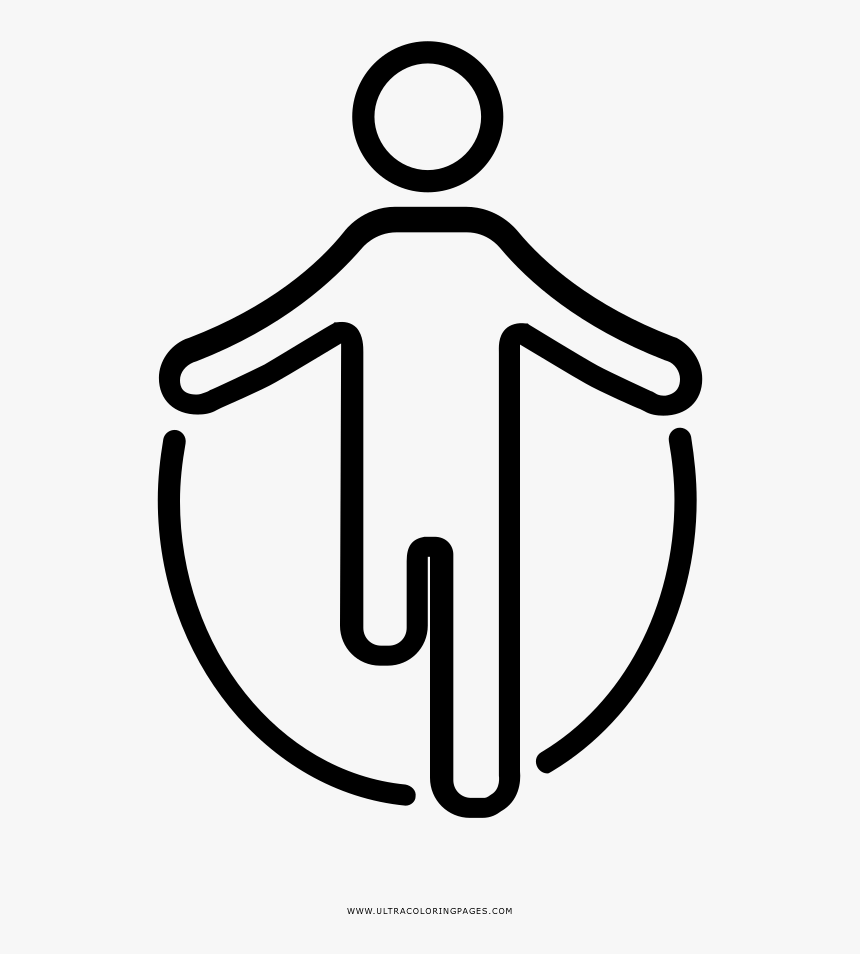 Jump Rope Coloring Page - Coloring Book, HD Png Download , Transparent ...