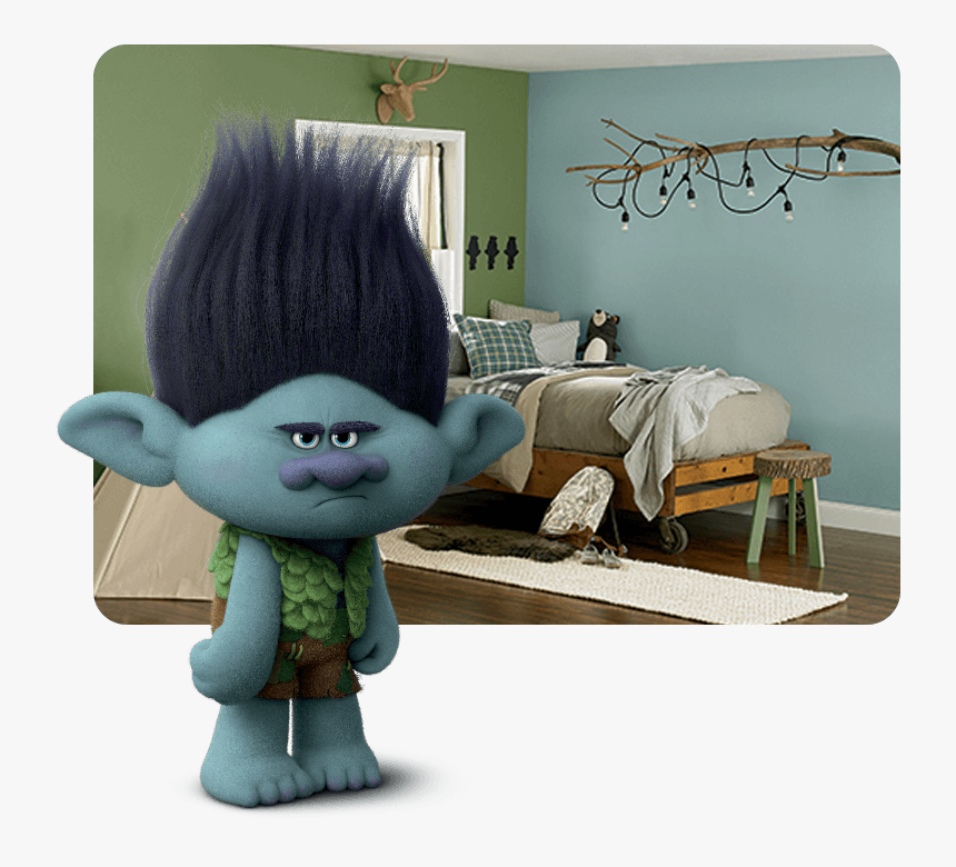 Trolls In Branch S Bunker , Png Download - Trolls Bedroom For Boys ...