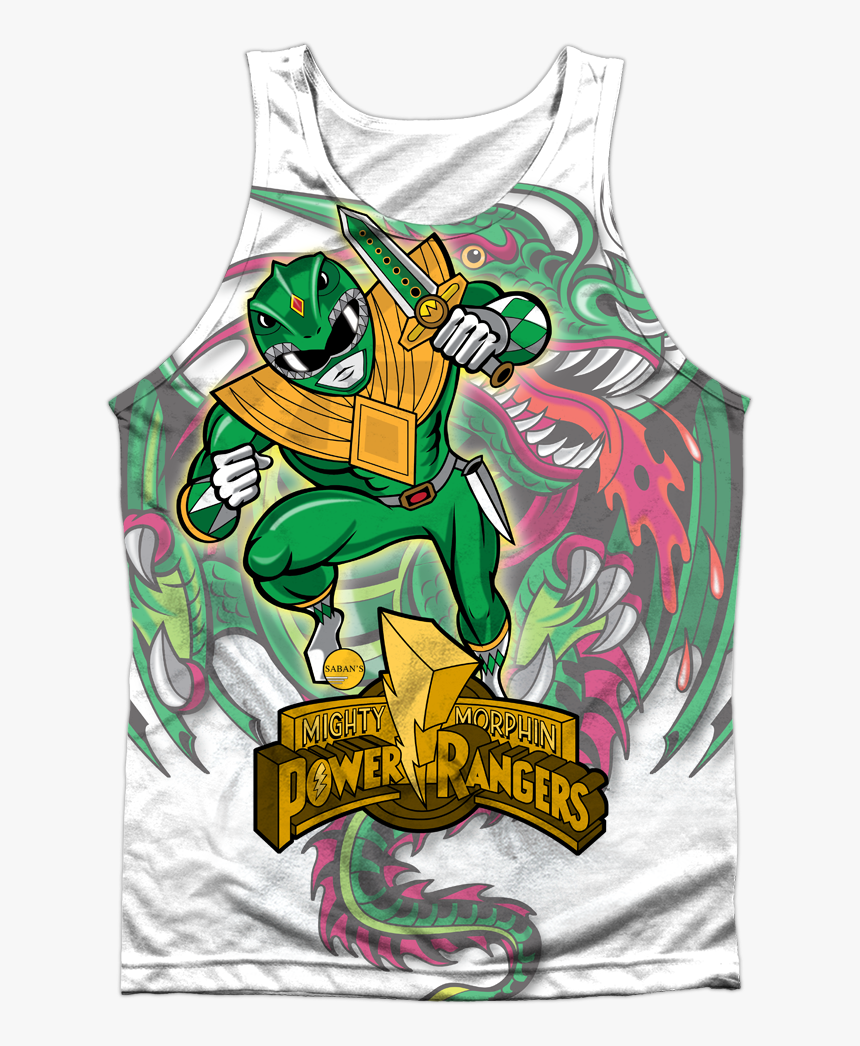 Dragonzord Mighty Morphin Power Rangers Tank Top - Cartoon, HD Png ...