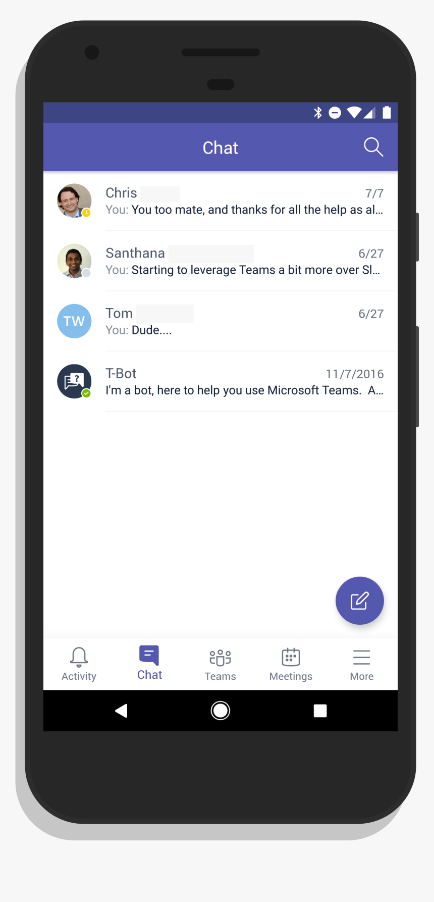 Microsoft Teams Mobile App, HD Png Download , Transparent Png Image ...