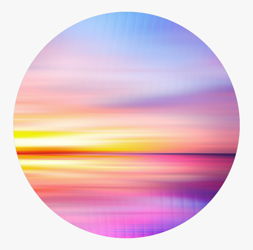 Abstract Sunset Vii, Abstract, Color, Sunset, Sunrise, - Circle, HD Png ...