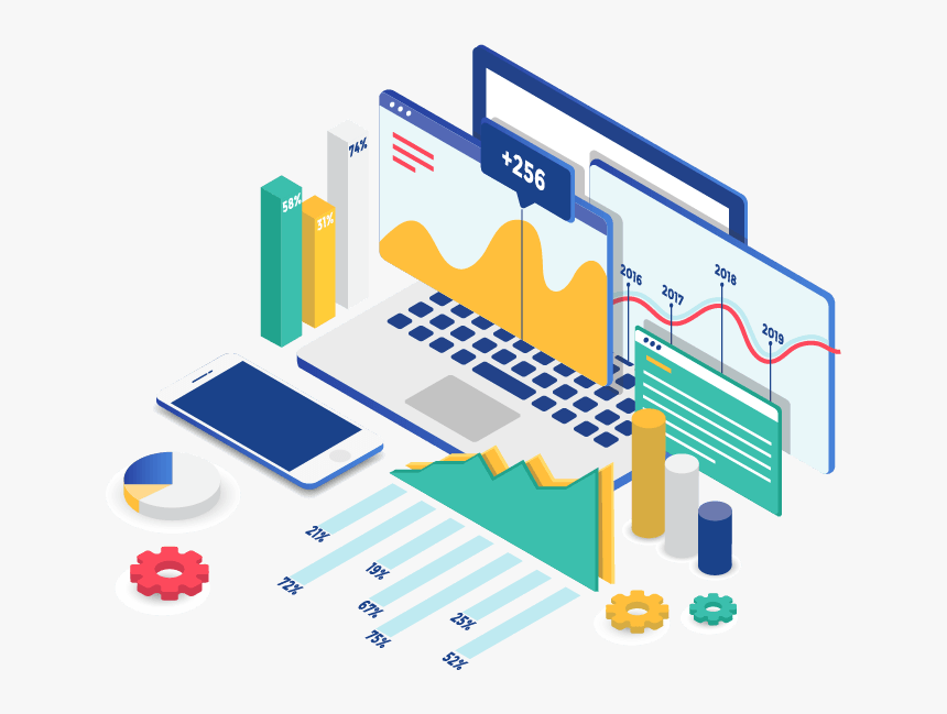 Isometric Ppc Management - Data Analytics, HD Png Download ...