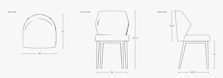 Chair Line Drawing Side View