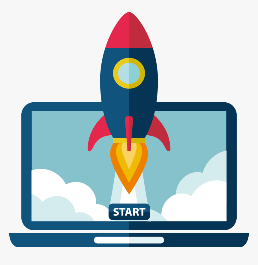 Rocket Computer, HD Png Download , Transparent Png Image - PNGitem