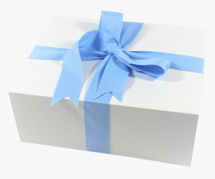 Gift Box With Blue Ribbon - Gift Box Blue Ribbon, HD Png Download ...