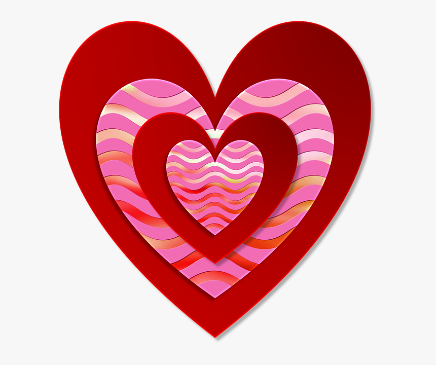Red And Pink Heart, HD Png Download , Transparent Png Image - PNGitem