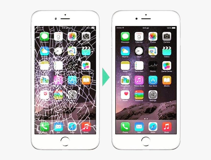 Broken Iphone To Fixed, HD Png Download , Transparent Png Image - PNGitem