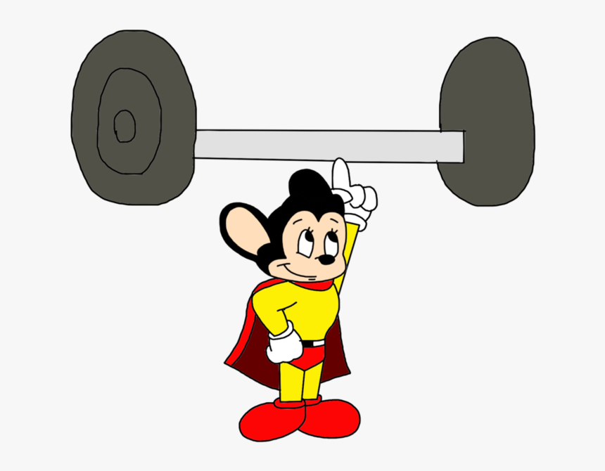 Mighty Mouse Doing Weightlifting At Olympics By - Mighty Mouse Lifting ...
