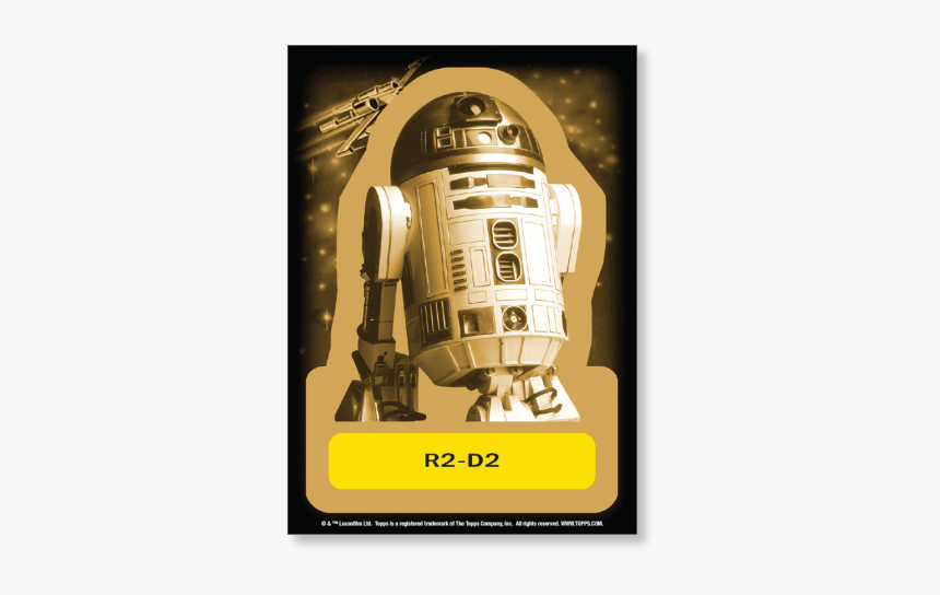R2 D2 Character Sticker Artwork Gold Ed - R2-d2, HD Png Download ...