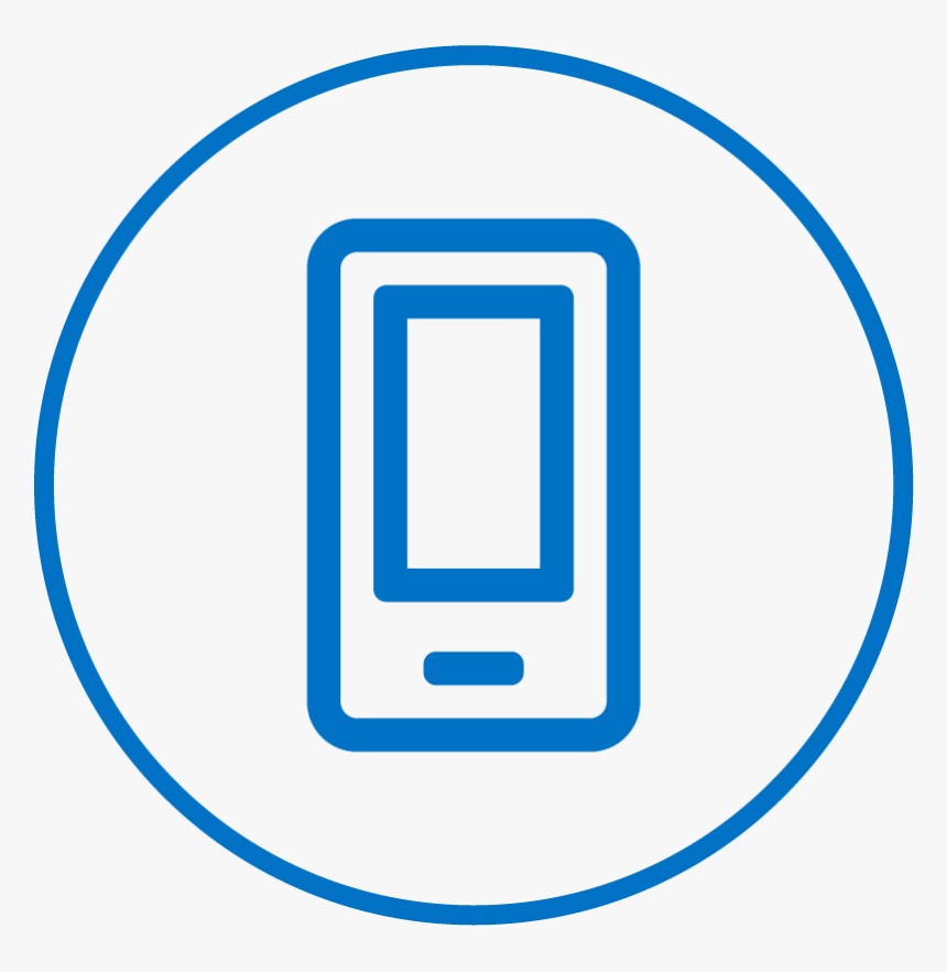 Mobile Phone Icon - Circle, HD Png Download , Transparent Png Image ...