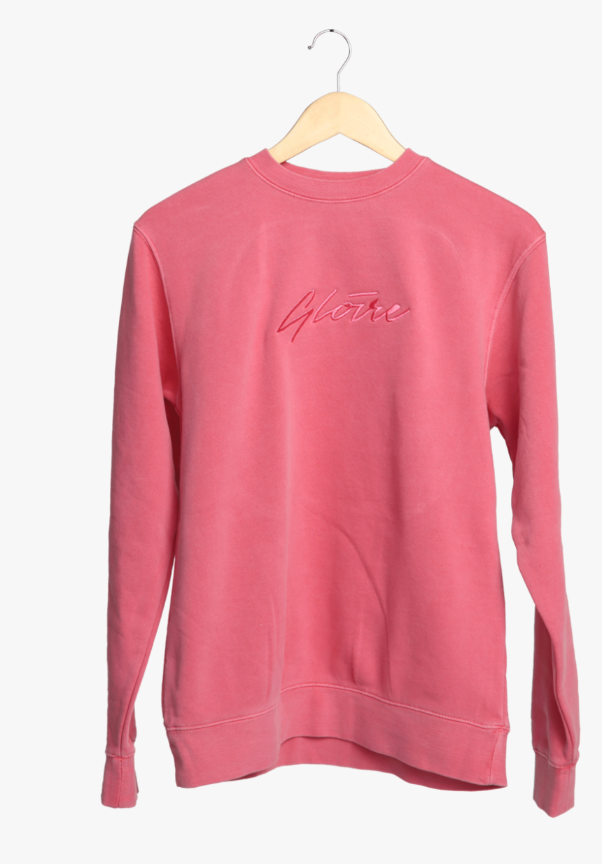 Pink-crew - Long-sleeved T-shirt, HD Png Download , Transparent Png ...