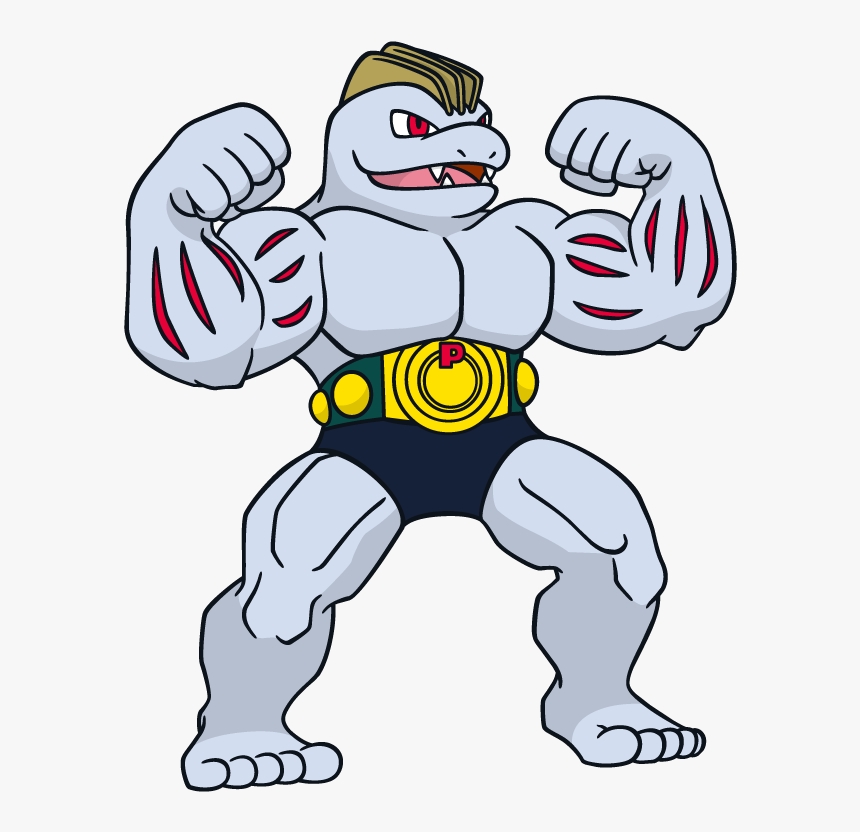 Machoke Pokemon Character Vector Art - Machoke Pokemon, HD Png Download ...
