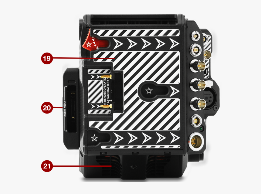 Camera Body Controls And Features - Red Gemini Ranger, HD Png Download ...