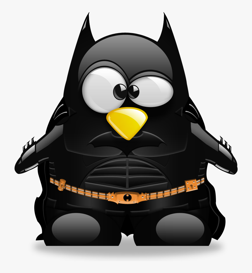 Uttaresh Batman The Dark Knight - Tux Linux Batman, HD Png Download ...